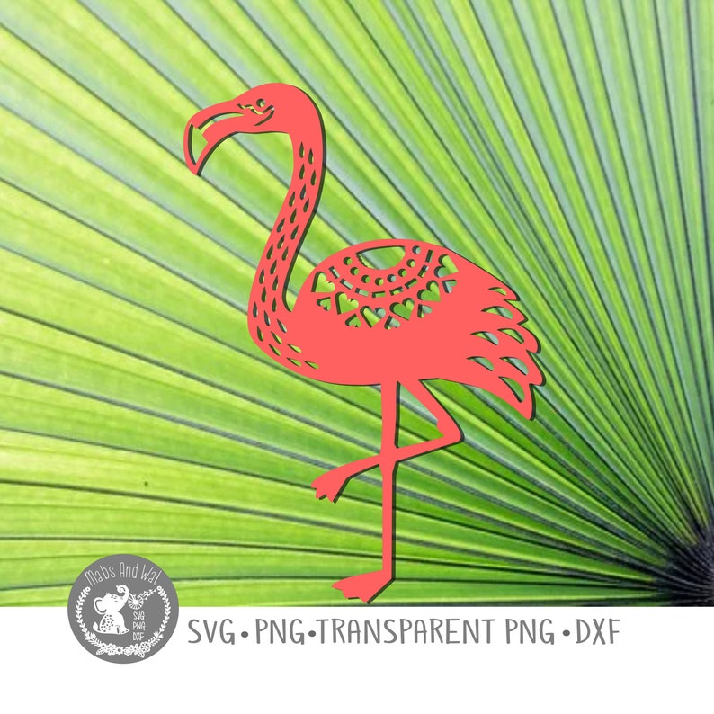 Flamingo folk style SVG PNG DXF digital cutting file/flamingo | Etsy