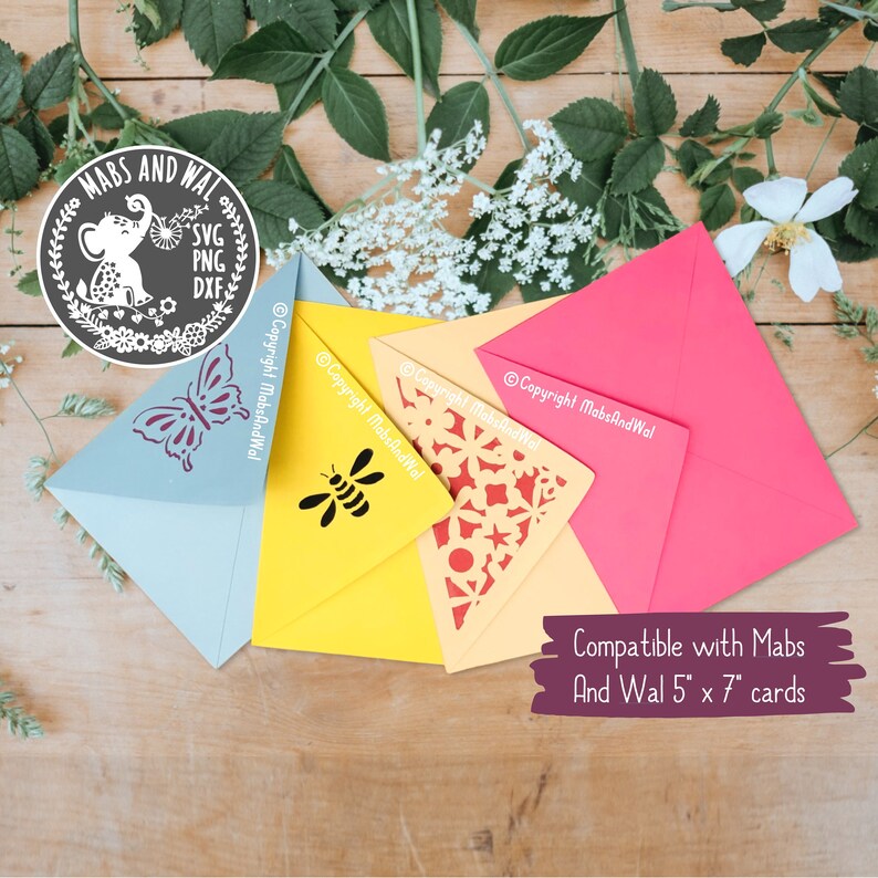 Envelope Rectangle Bundle SVG PNG DXF Digital Cutting - Etsy