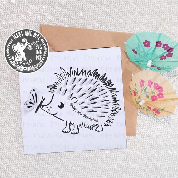 Egel pop-out kaart SVG PNG DXF digitaal snijbestand / | Etsy België