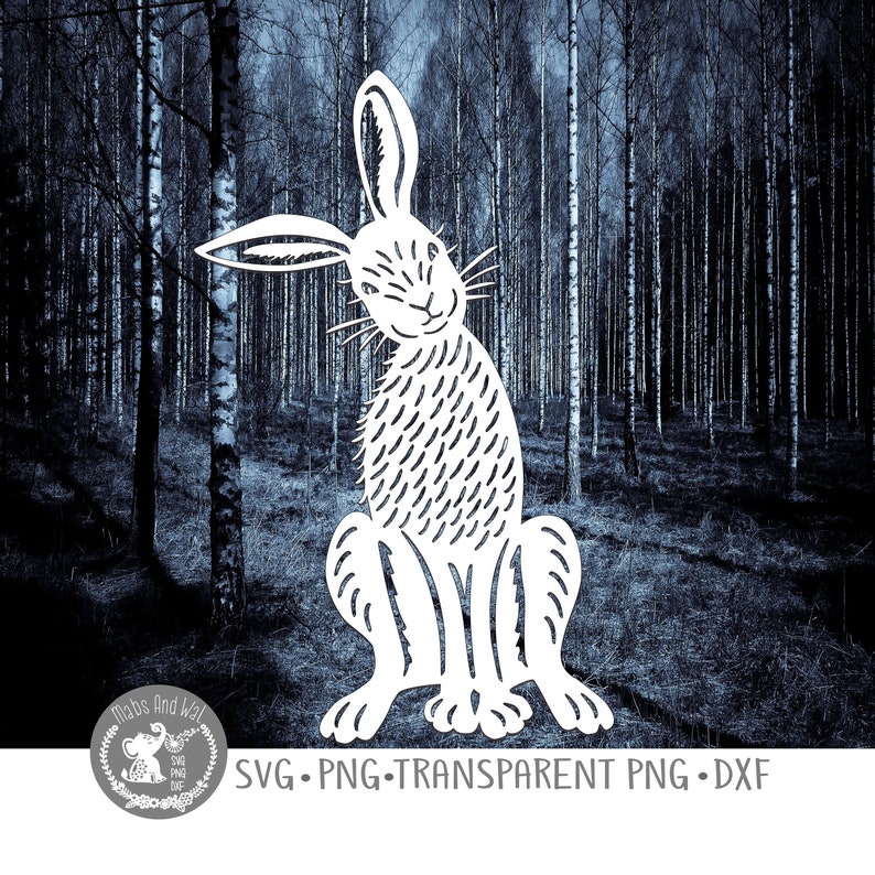 Hare SVG PNG DXF digital cutting file/papercutting | Etsy