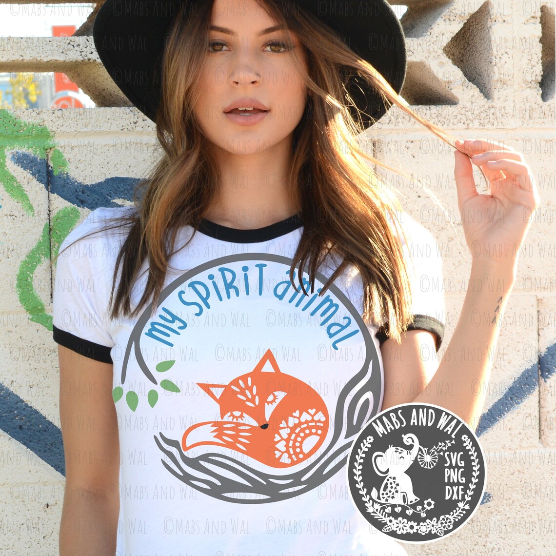 Fox Spirit Animal SVG PNG DXF Digital Cutting File/folk Style | Etsy