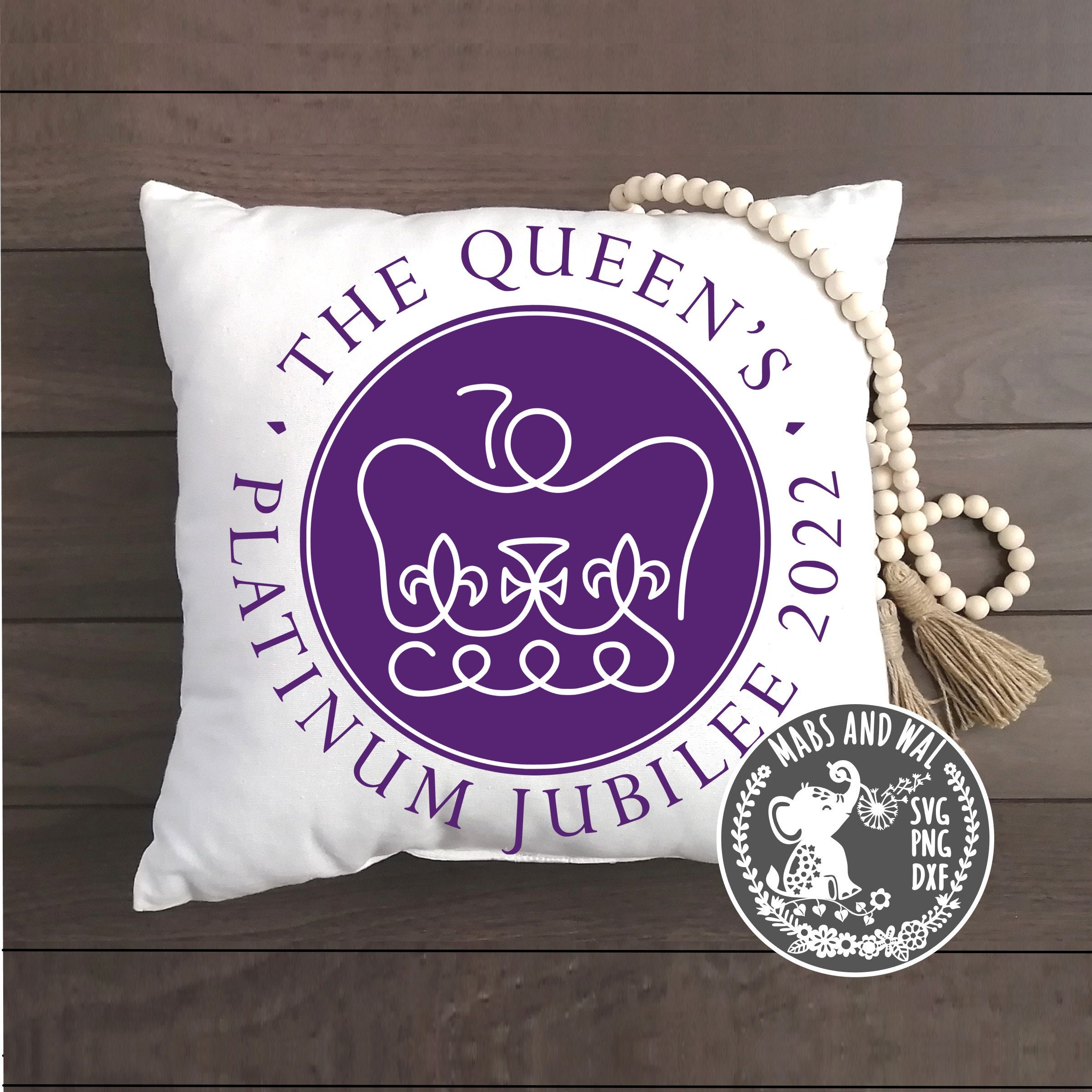 The Queen's Platinum Jubilee Emblem SVG PNG DXF Digital | Etsy UK