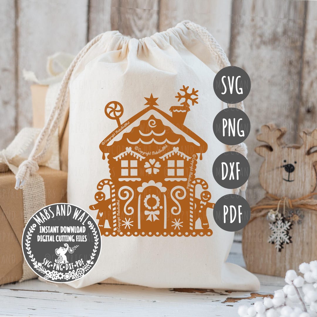 Gingerbread House SVG PNG DXF Pdf Digital Cutting File/christmas Baking ...