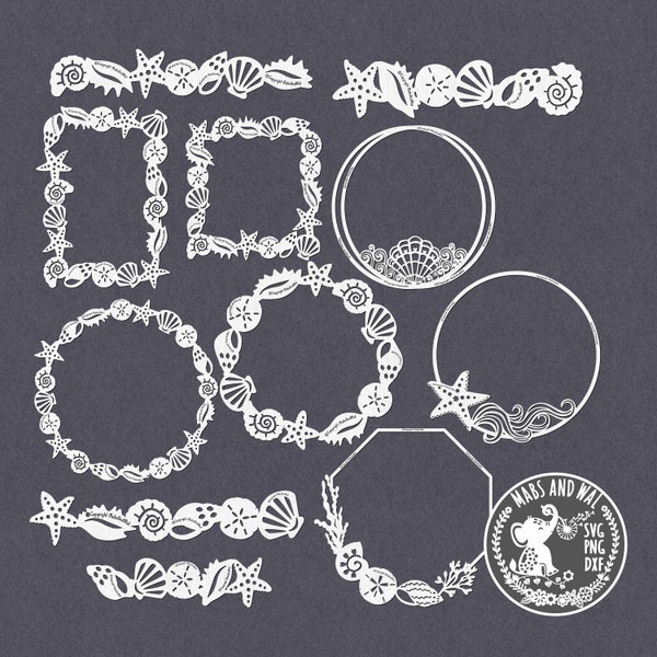 Seashells Svg - Etsy