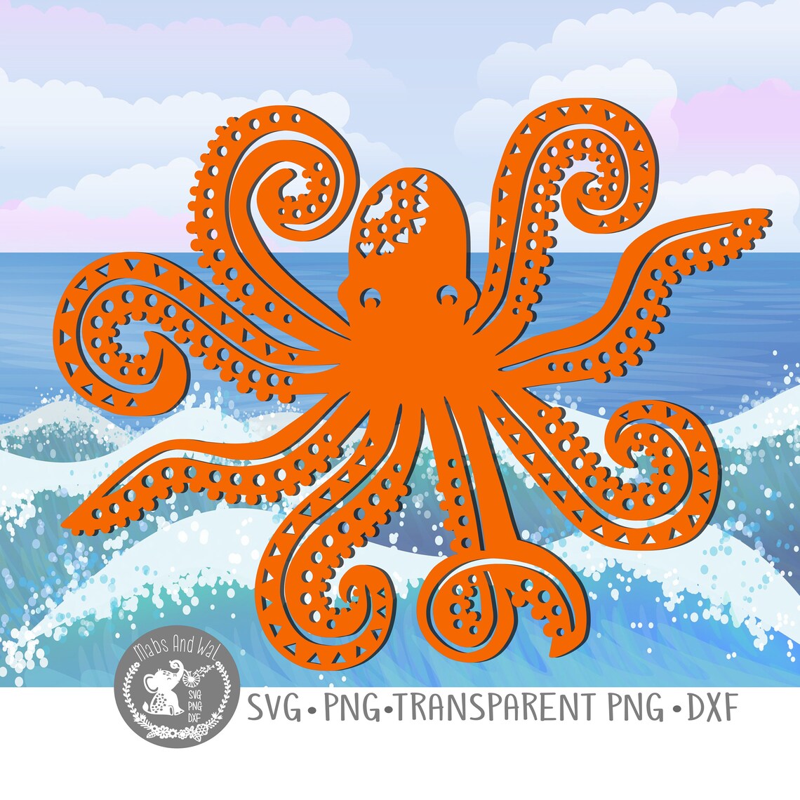 Octopus SVG PNG DXF Digital Cutting File/octopus Decor/sea | Etsy