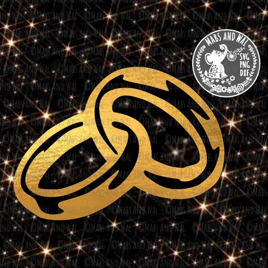 Wedding Rings SVG PNG DXF Digital Cutting File/wedding Svg/wedding ...