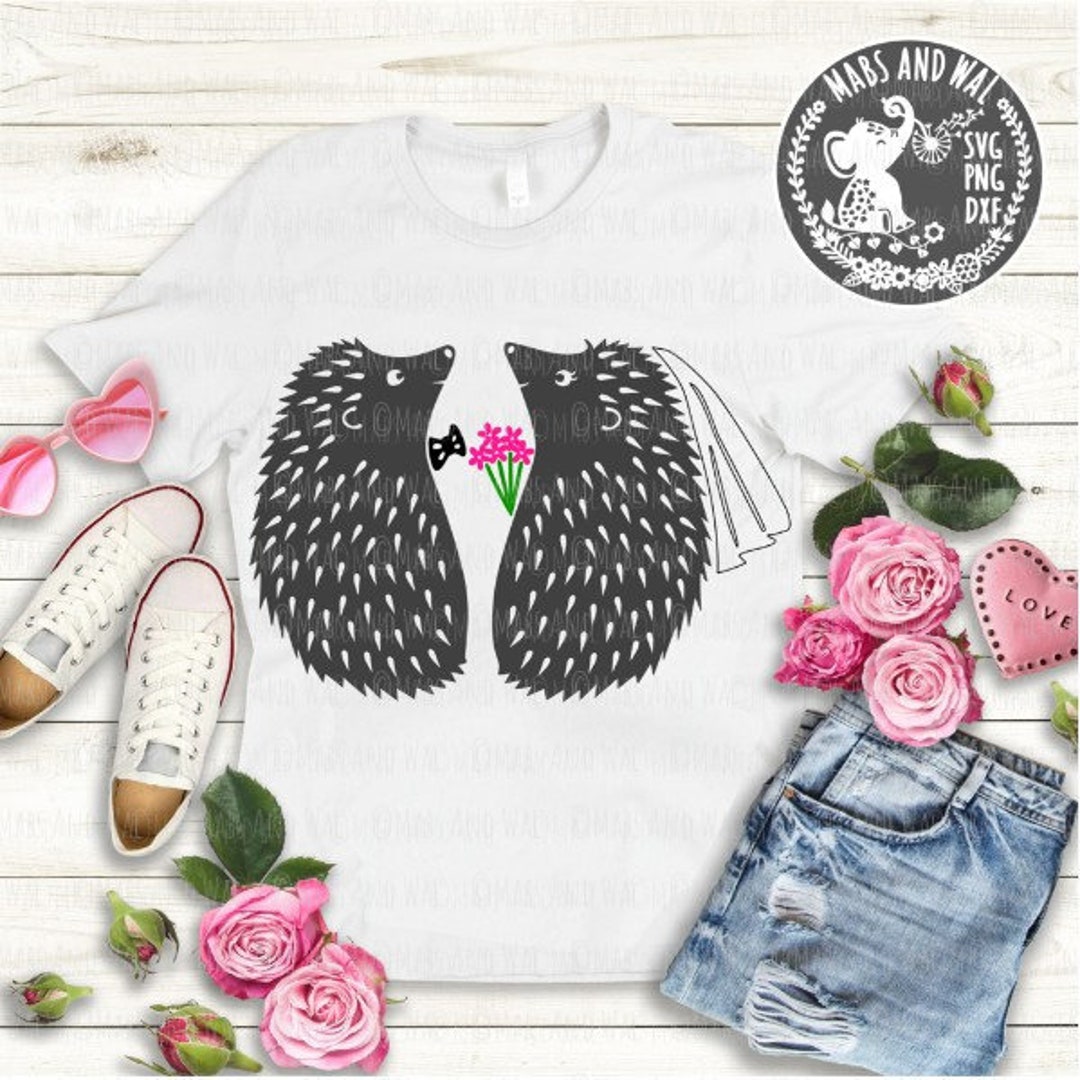 Hedgehog Wedding SVG PNG DXF Digital Cutting File/wedding Svg/marriage ...