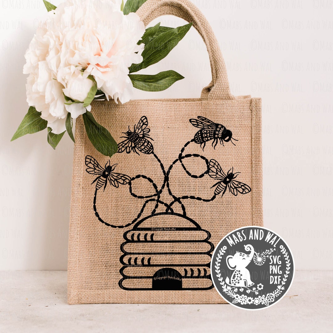 Beehive SVG PNG DXF Digital Cutting File/queen Bee Svg/honey Bee Svg ...