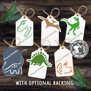 Dinosaur Gift Tags SVG PNG DXF Digital Cutting File/dinosaur Svg ...