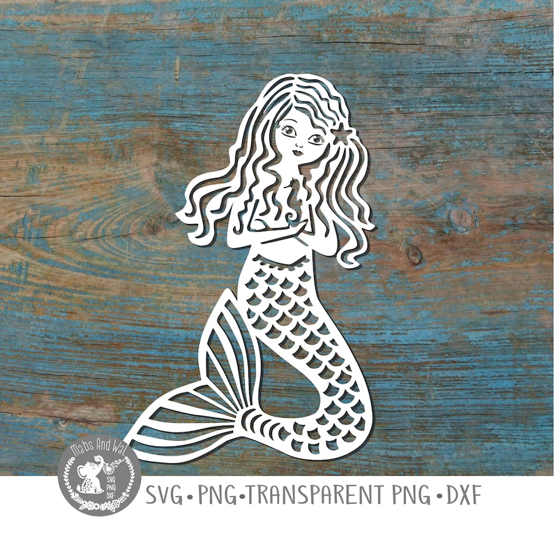 Mermaid SVG PNG DXF digital cutting file/swim | Etsy