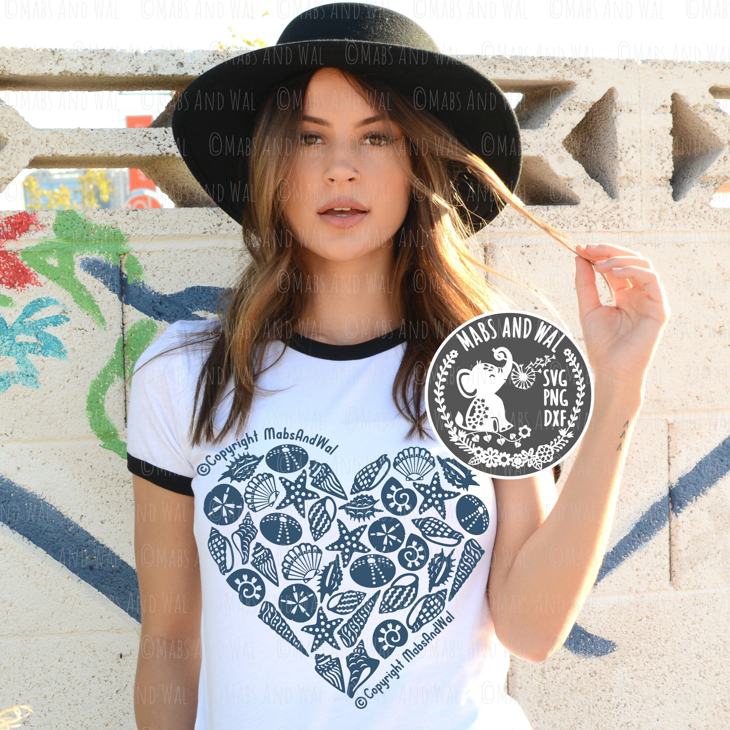 Shells Heart At Beach