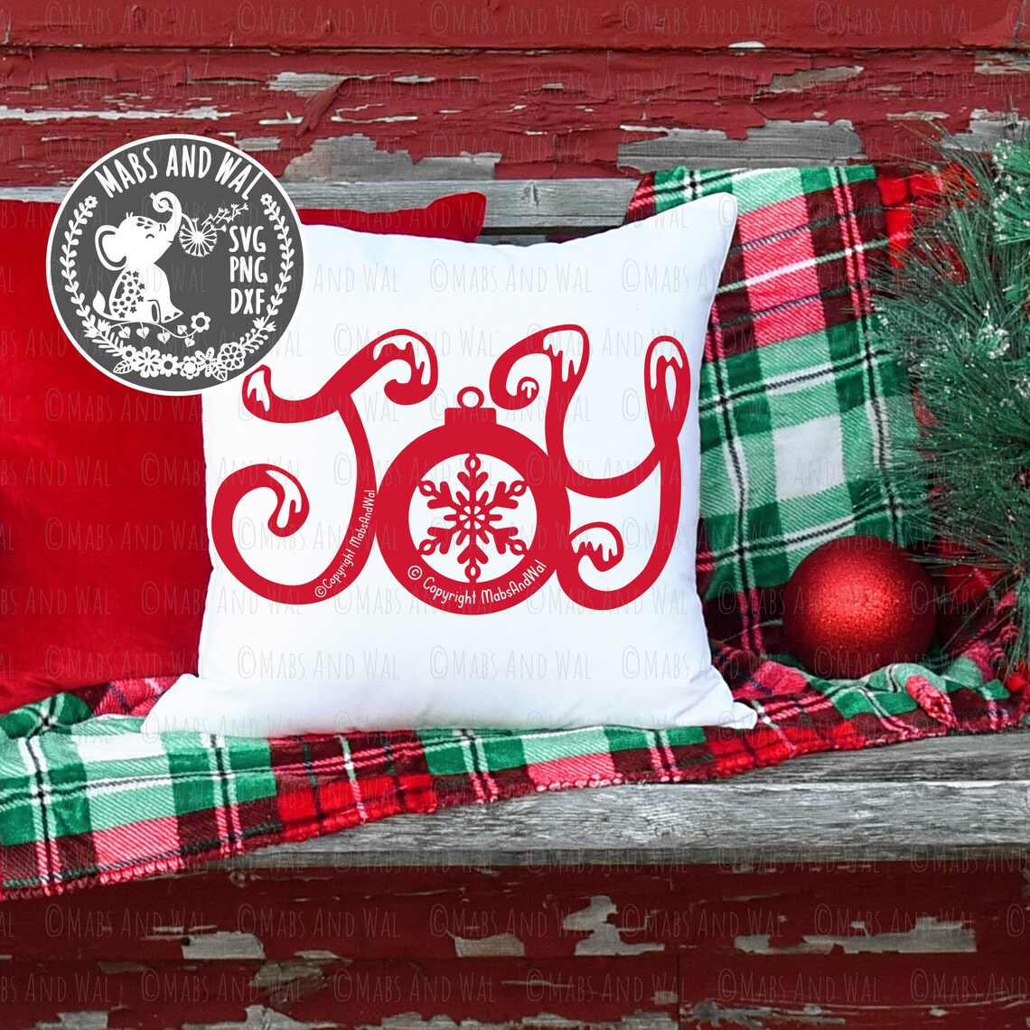 Joy SVG PNG DXF Digital Cutting File/joy Svg/christmas Joy Decor ...