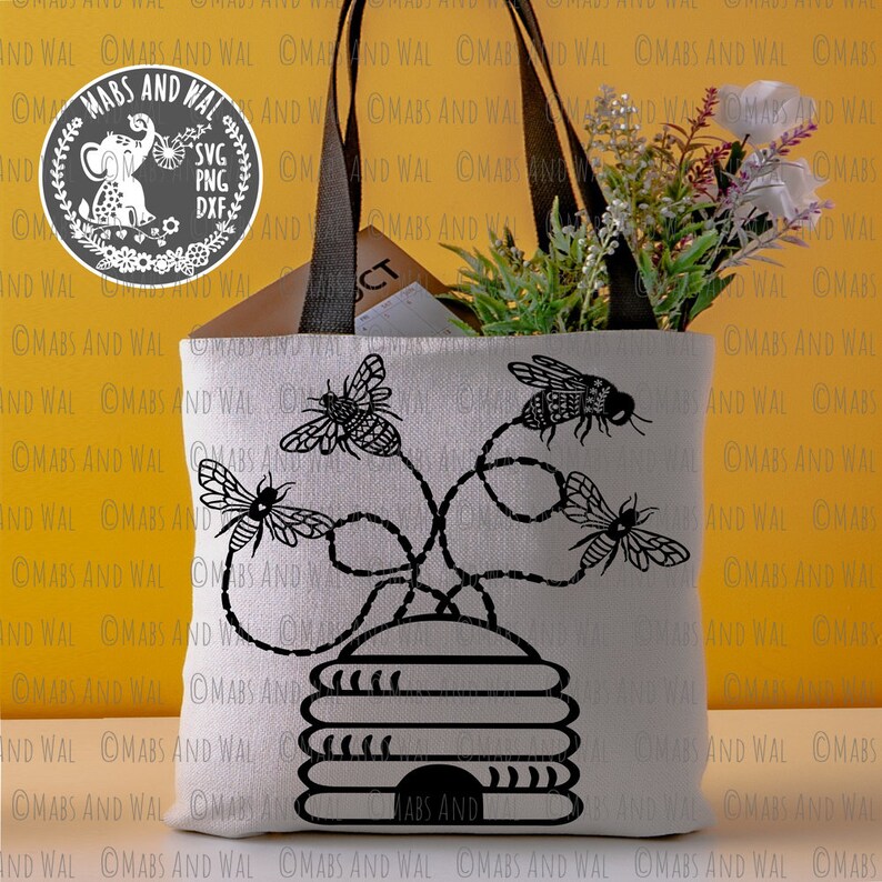 Beehive SVG PNG DXF digital cutting file/queen bee svg/honey | Etsy