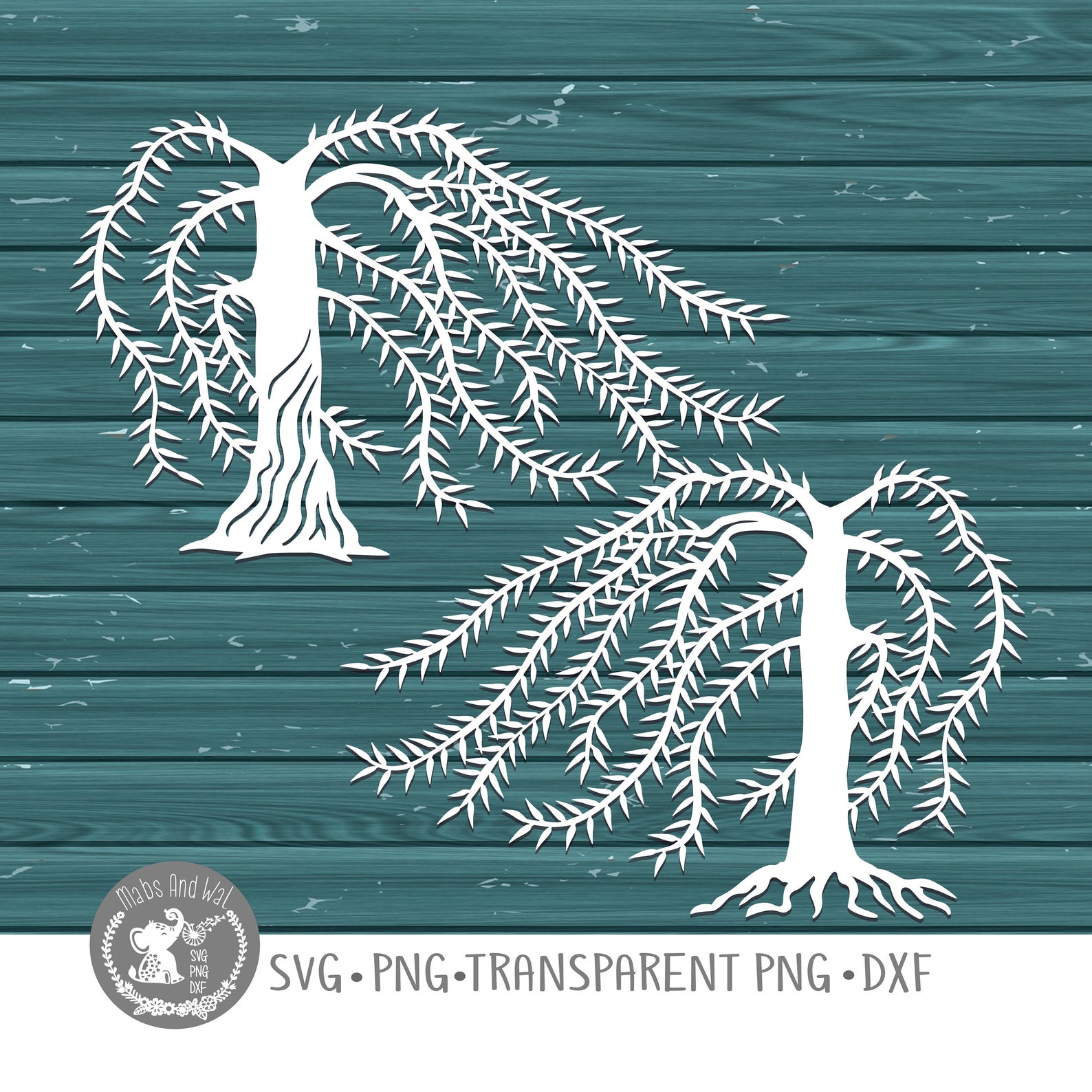 Willow trees SVG PNG DXF digital cutting file/weeping willow | Etsy