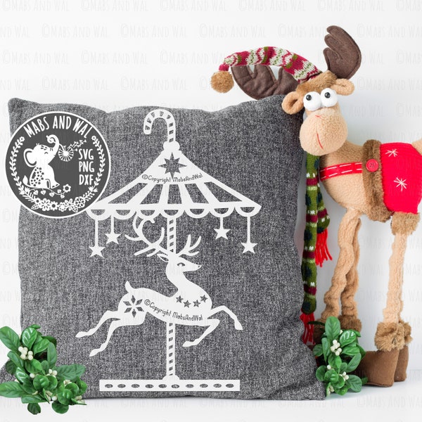 Reindeer Carousel Png - Etsy