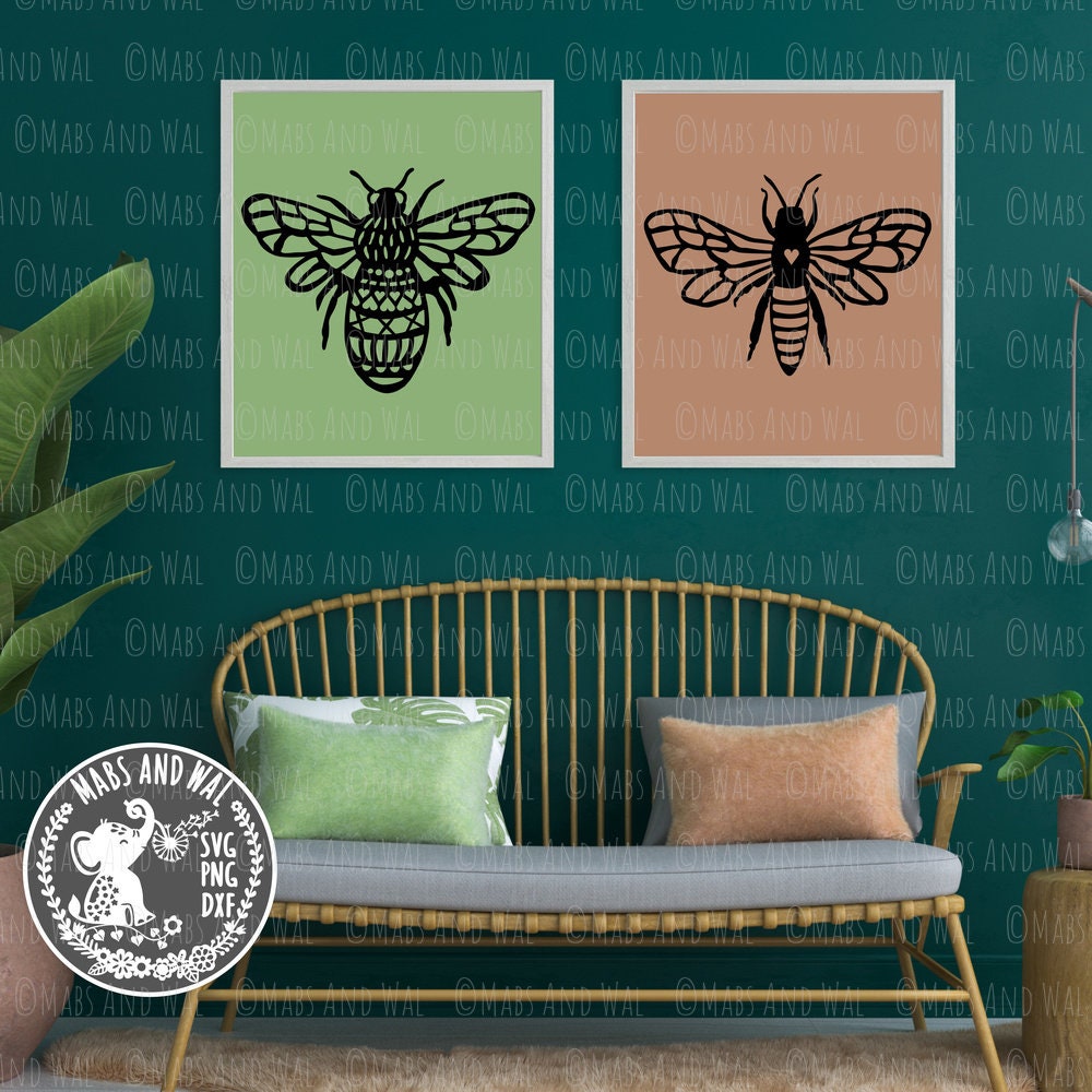 Bees SVG PNG DXF digital cutting file/queen bee svg/honey bee | Etsy