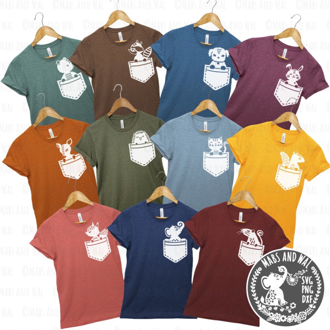 Pocket Animals Bundle SVG PNG DXF Digital Cutting File/fox/deer/rabbit ...