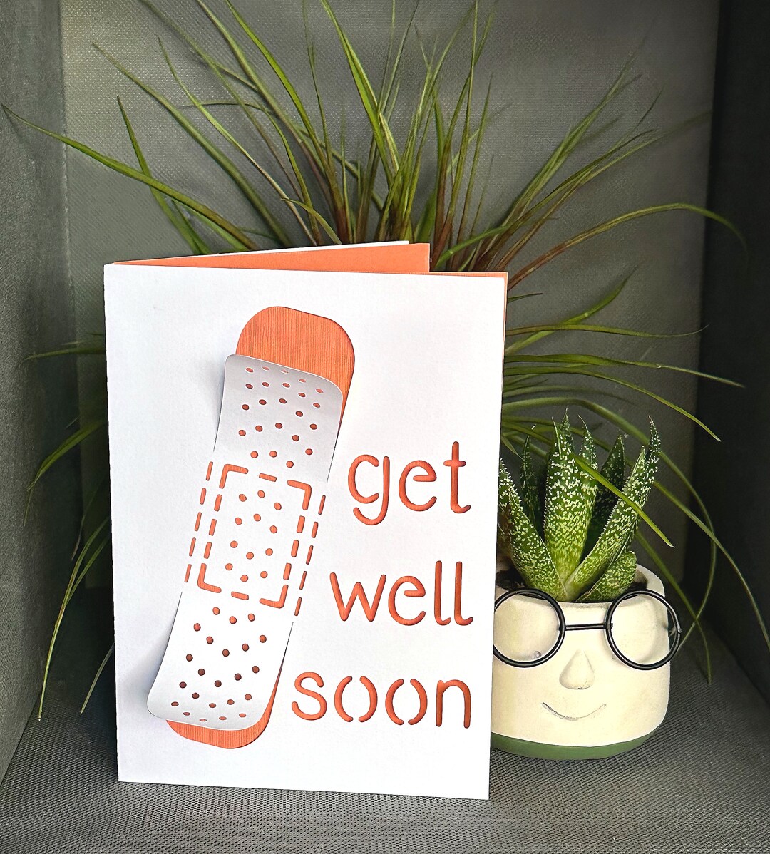 Get Well Soon Pop-out Card SVG PNG DXF Digital Cutting File/get Well ...