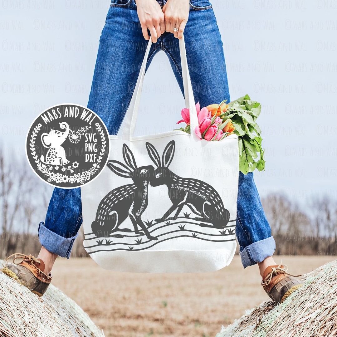 Hares SVG PNG DXF Digital Cutting File/folk Style Hare Svg/hares ...