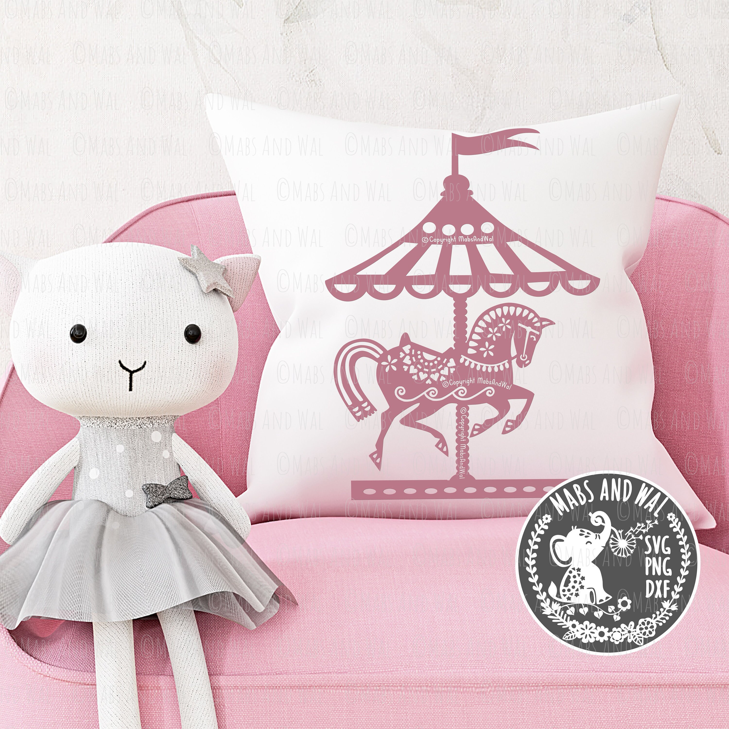 Carousel Horse SVG PNG DXF Digital Cutting File/carousel Svg/merry Go ...