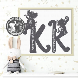 Elephant Alphabet Letter K SVG PNG DXF Digital Cutting File/elephant ...