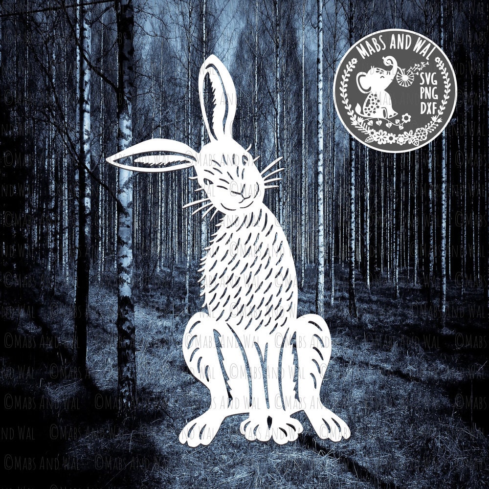 Hare SVG PNG DXF Digital Cutting File/hare Svg/march - Etsy UK