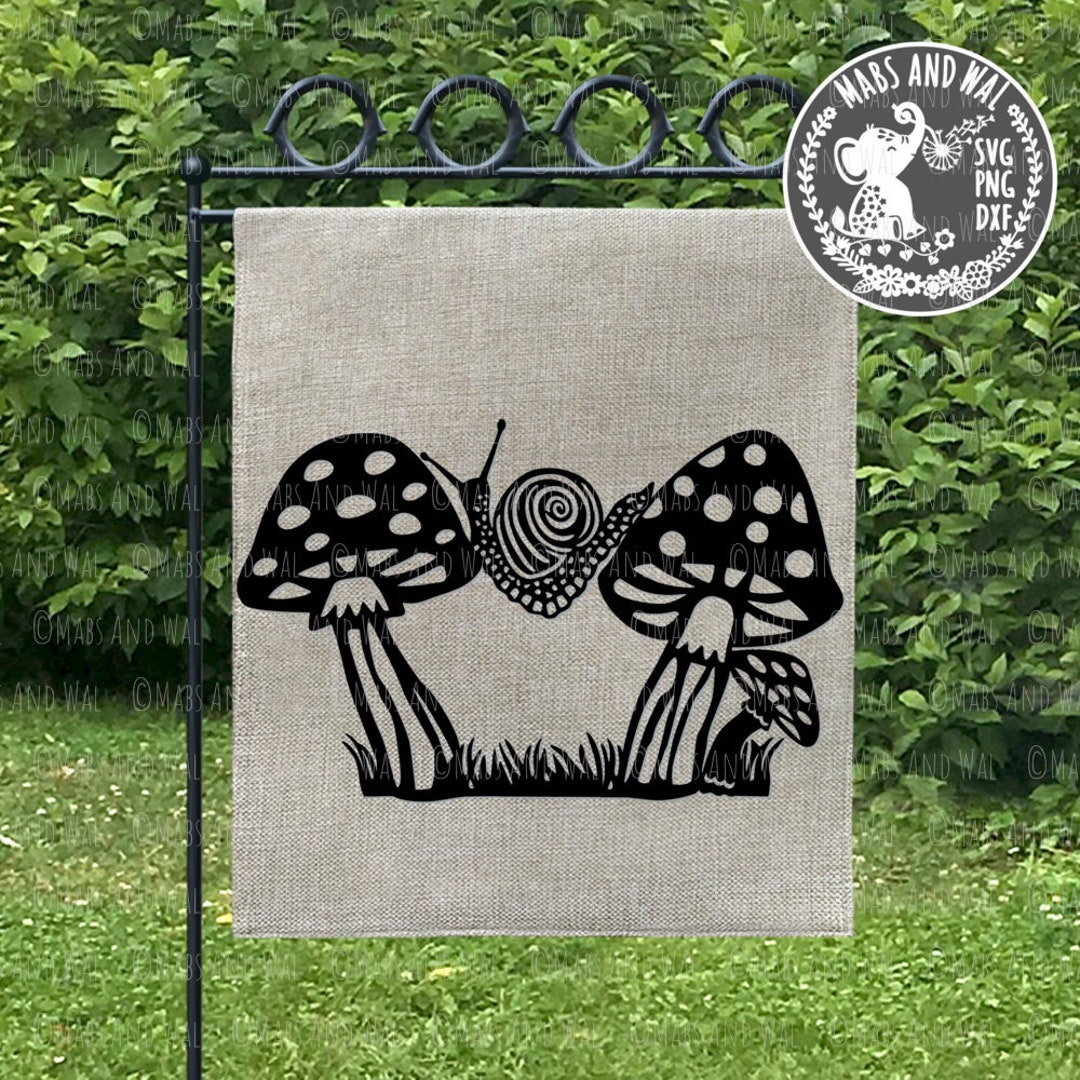 Snail Toadstools SVG PNG DXF Digital Cutting File/woodland Decor/garden ...