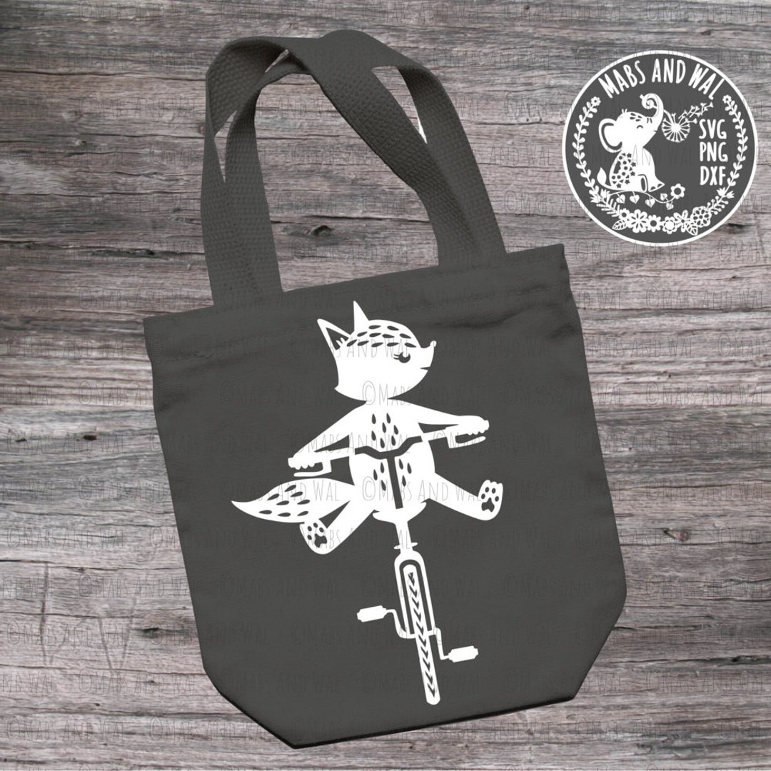 Fox Bicycle SVG PNG DXF Digital Cutting File/fox Svg/fox Cycling ...
