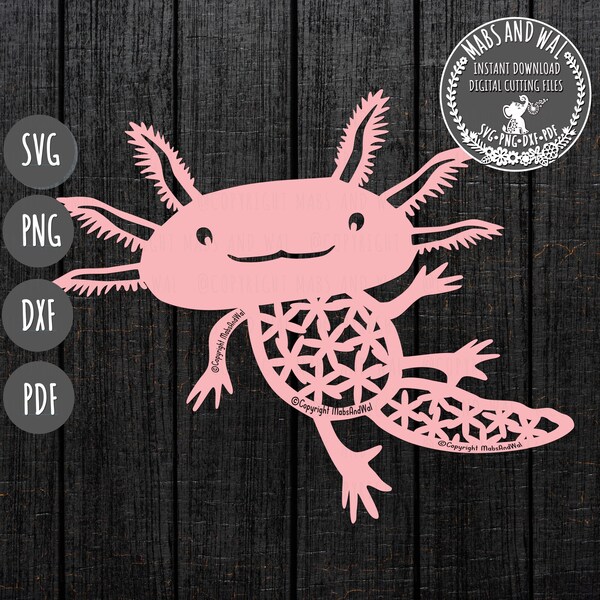 Axolotl Svg - Etsy