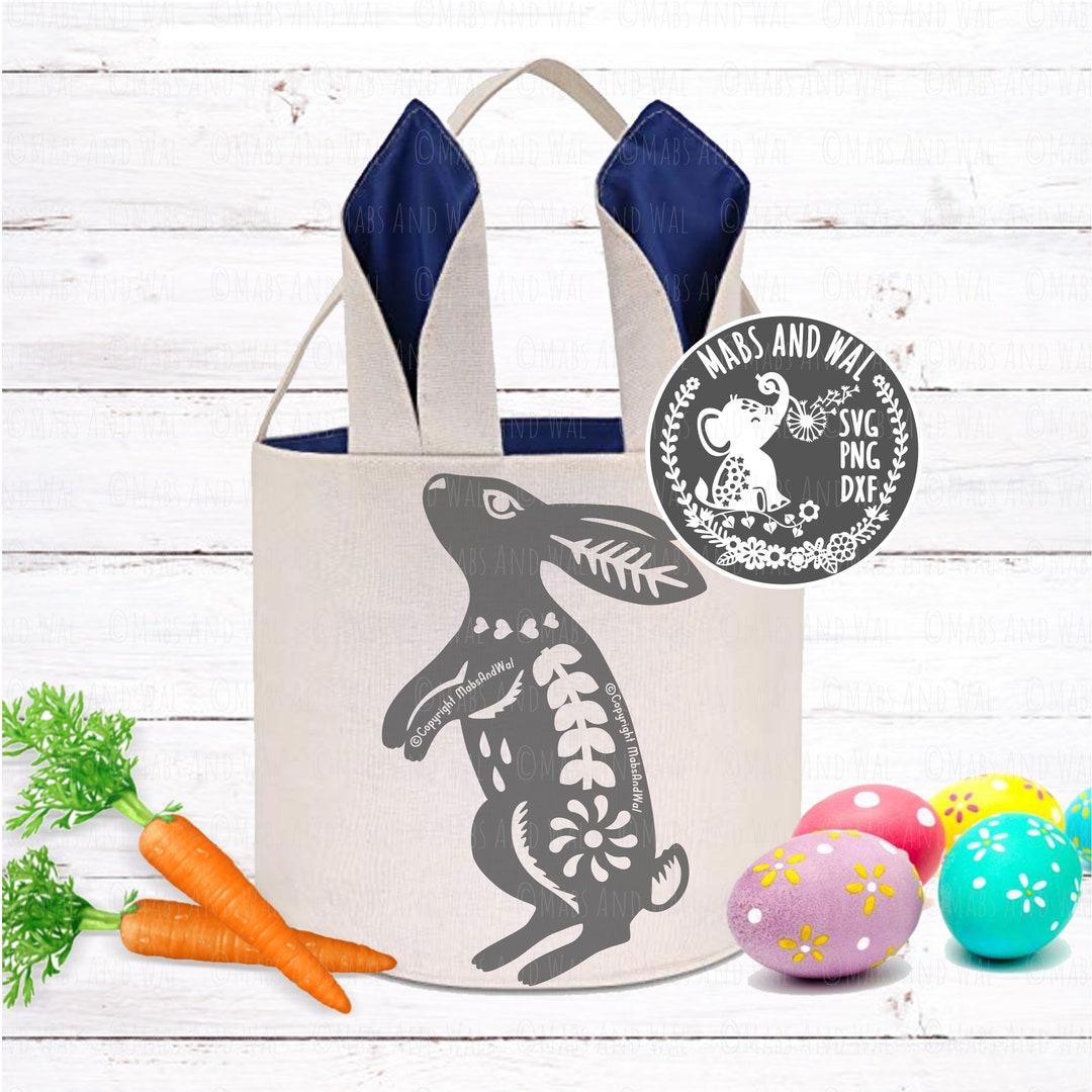 Rabbit Scandi Folk Style SVG PNG DXF Digital Cutting File/folk Art ...