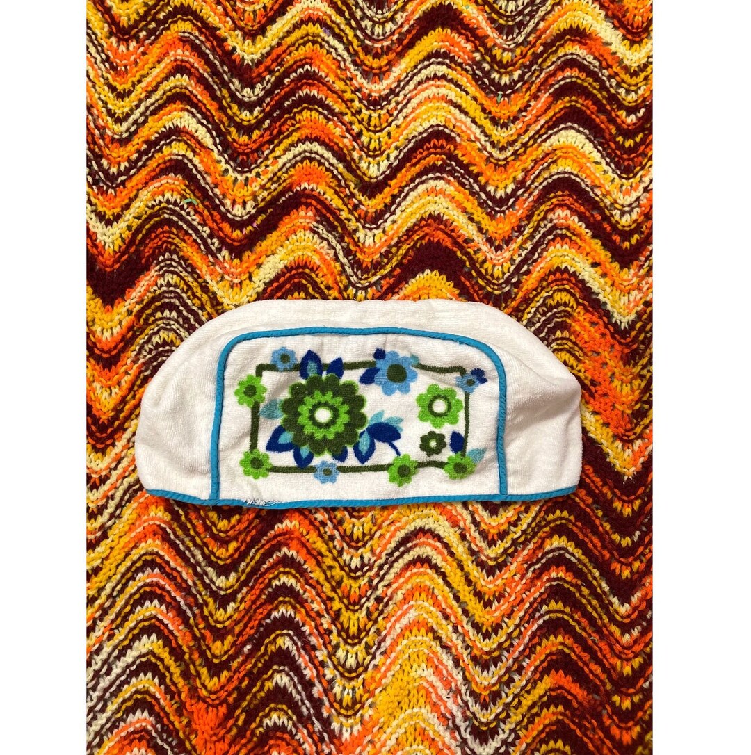 Vintage 60s/70s Flower Power Terry Cloth Toaster Cover - Etsy