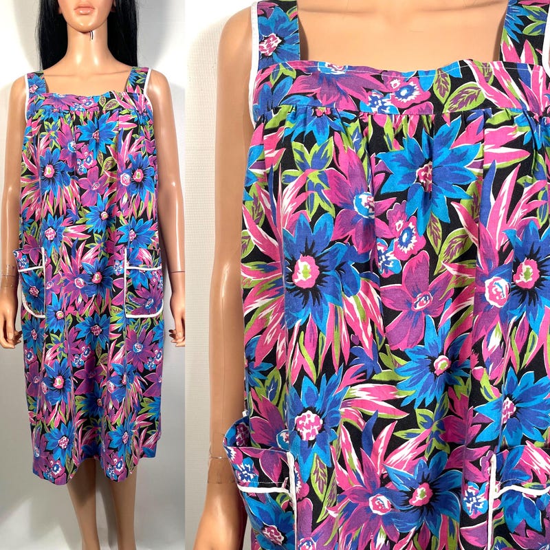 Vintage Smock House Dress - Etsy