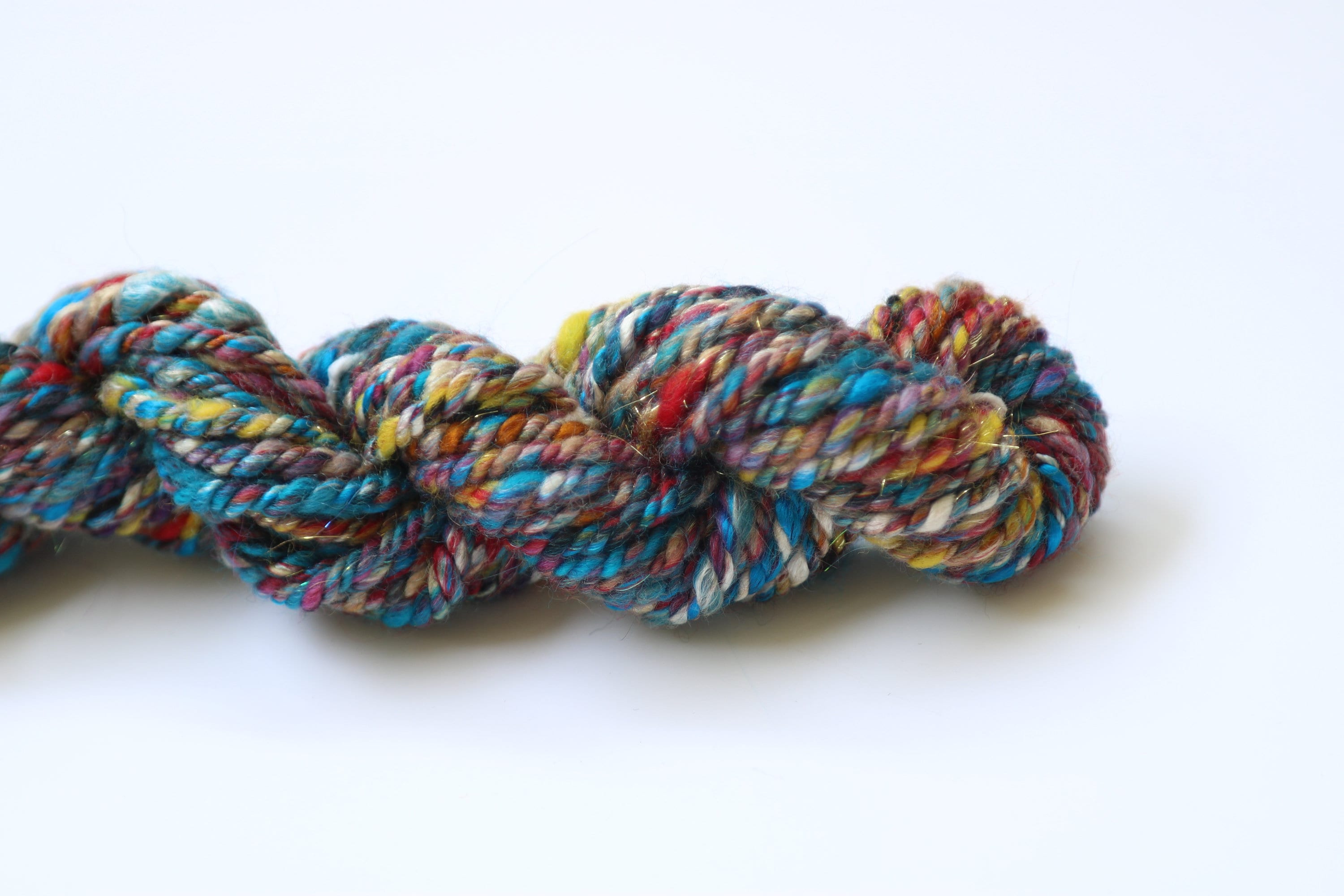 10 Yds Handspun Vivid Multi Color Yarn - Etsy UK