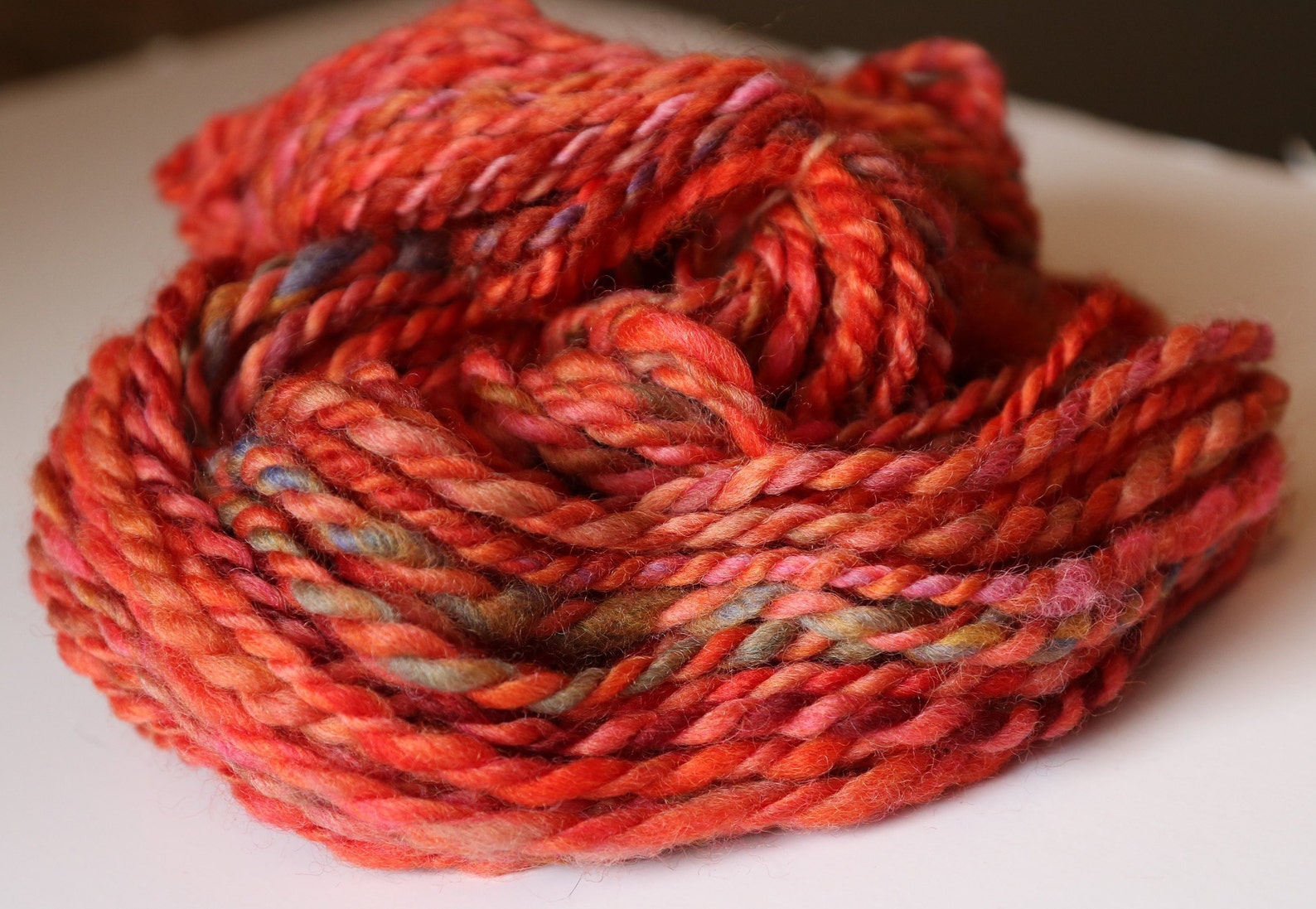 31 Yds Handspun Two-ply Yarn - Etsy