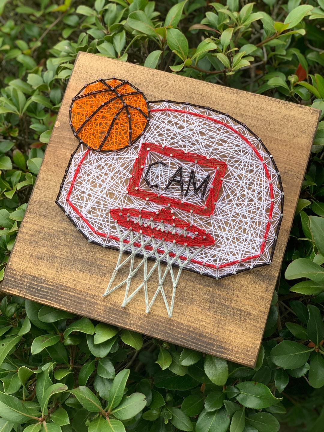 Custom Name Basketball String Art Wood Sign, Sports, Sports Decor - Etsy