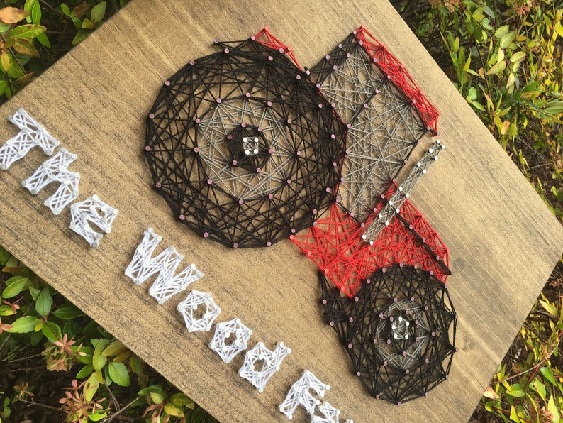 Red Tractor Custom Name String Art Wood Sign Wall Art Baby | Etsy