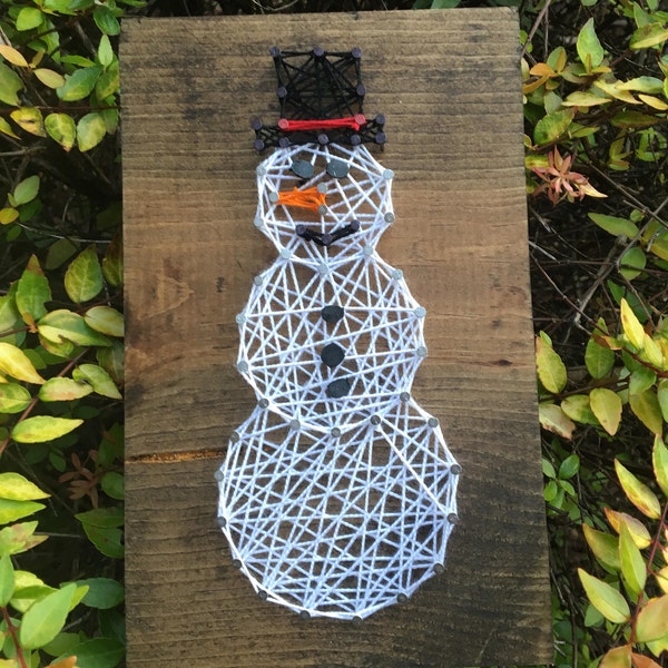 Snowman String Art - Etsy