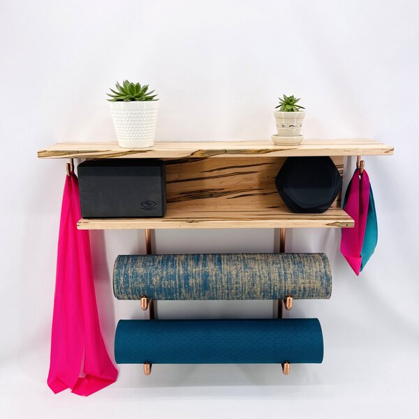 Yoga Mat Wall Holder - Etsy