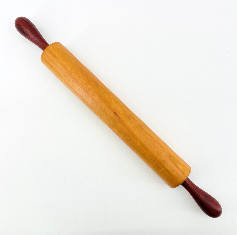 Traditional Rolling Pins With Revolving Handles, Wood Kitchen Utensils ...