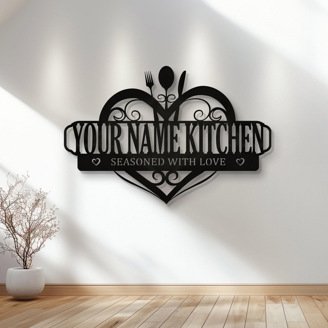 Metal Kitchen Wall Decor: Christian Home Sign - Etsy