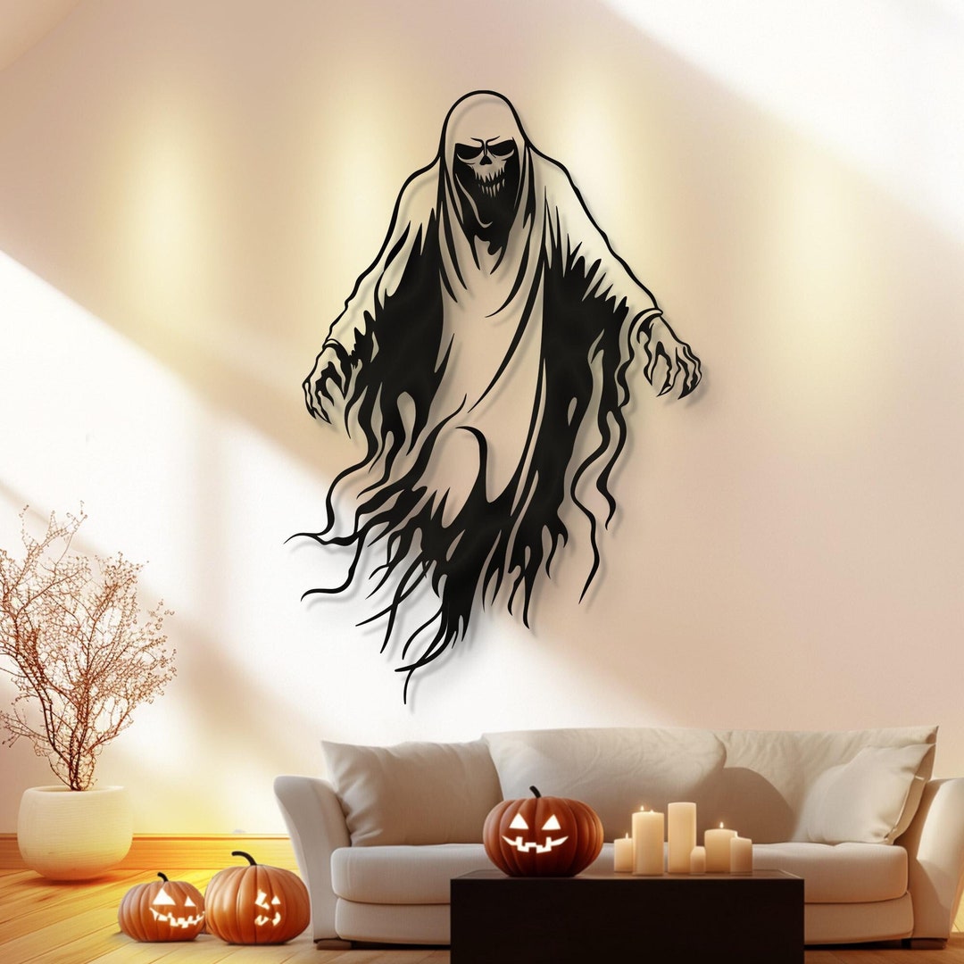 Metal Halloween Skeleton Ghost Wall Decor,metal Halloween Ghost Wall ...