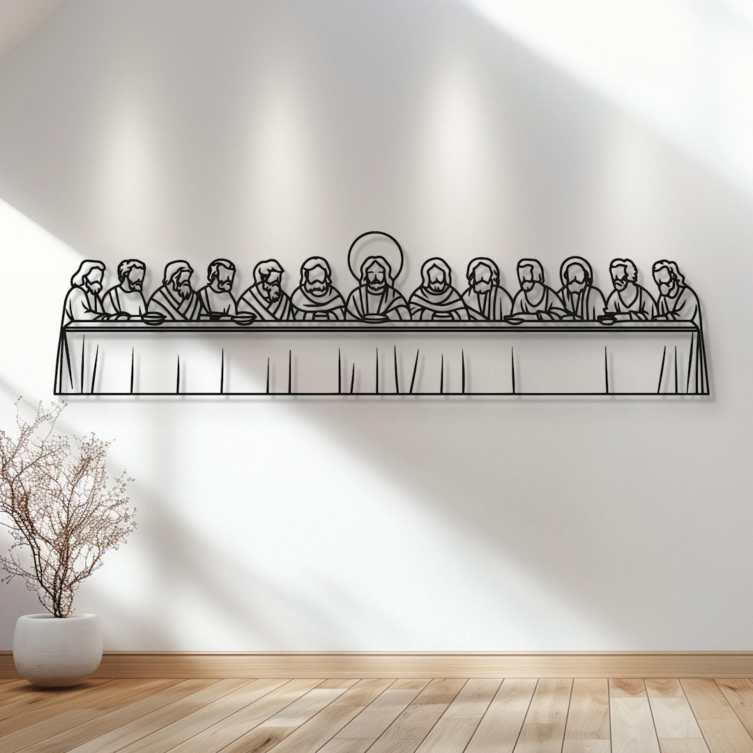 Metal the Last Supper Wall Decor, Metal Large the Last Supper Wall Art ...