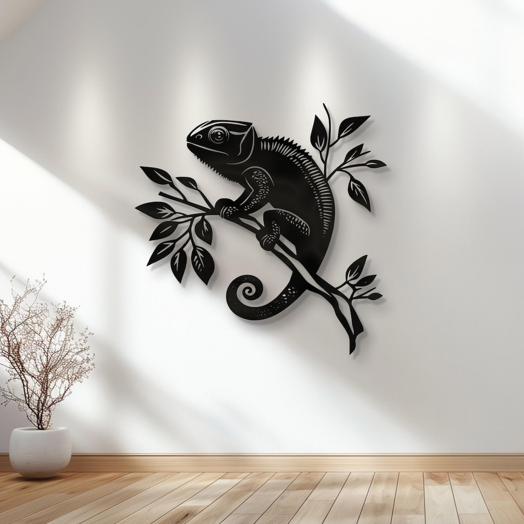 Chameleon Wall Art,chameleon Wall Decor,chameleon Metal Art,large ...