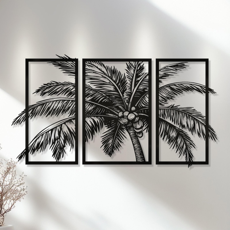 Palm Tree Wall Art - Etsy