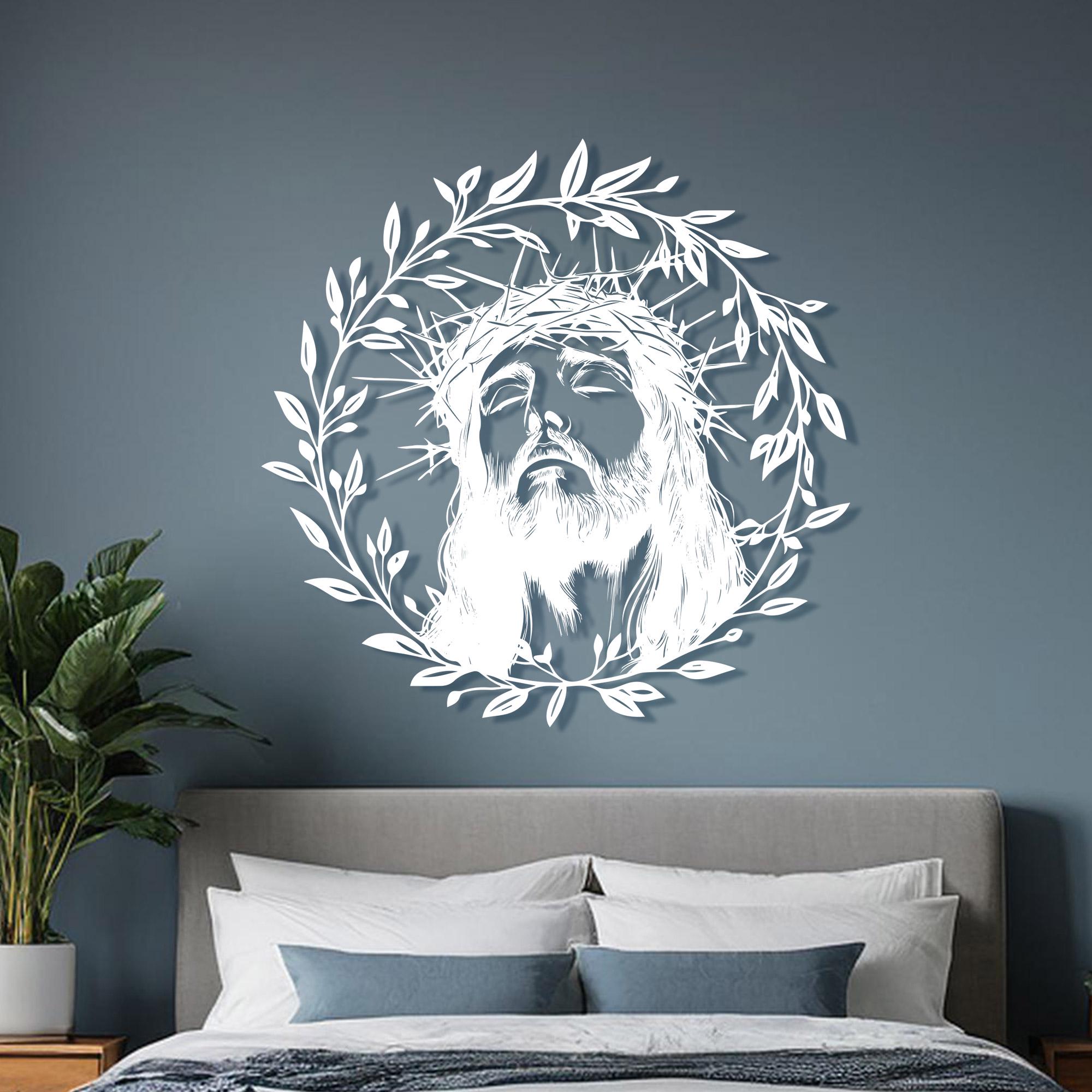 Jesus Metal Wall Decor, Bramble Garland, Christian Home Decor - Etsy