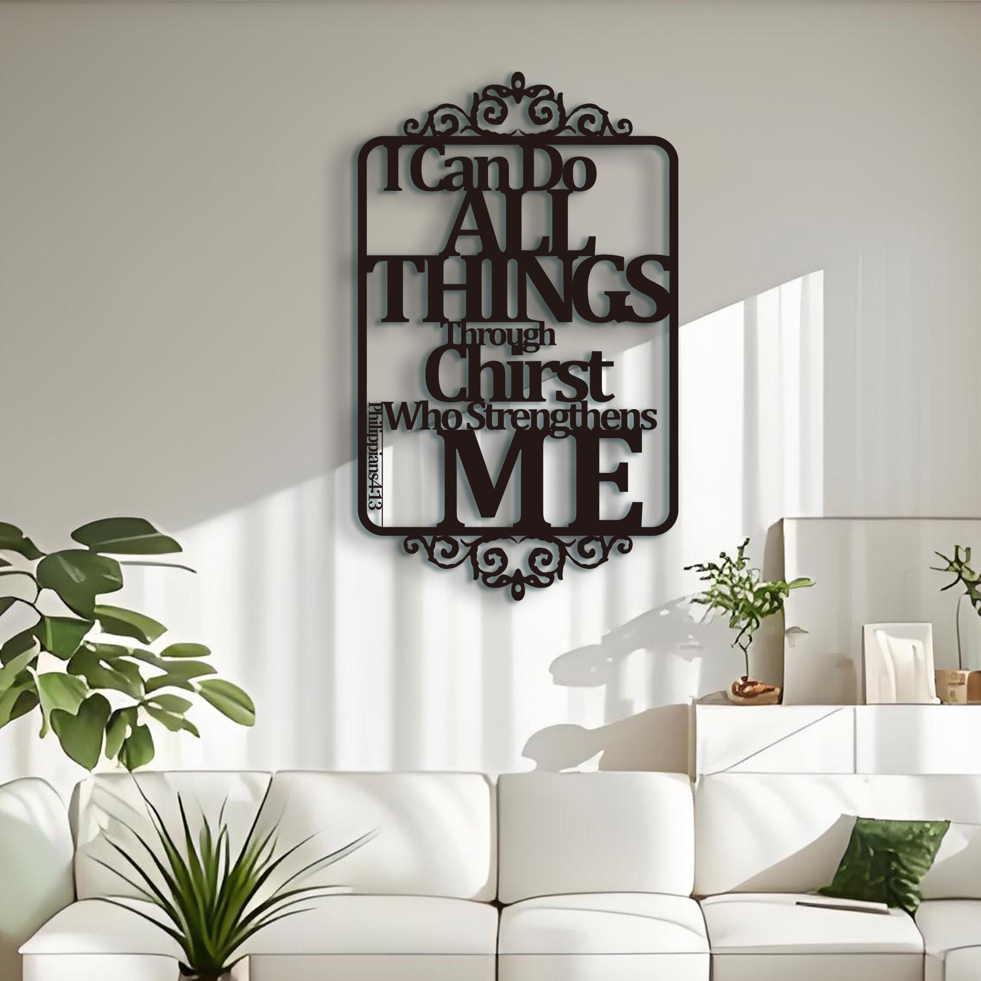 Christian Metal Wall Decor,jesus Wall Decor,metal Bible Verse,metal ...