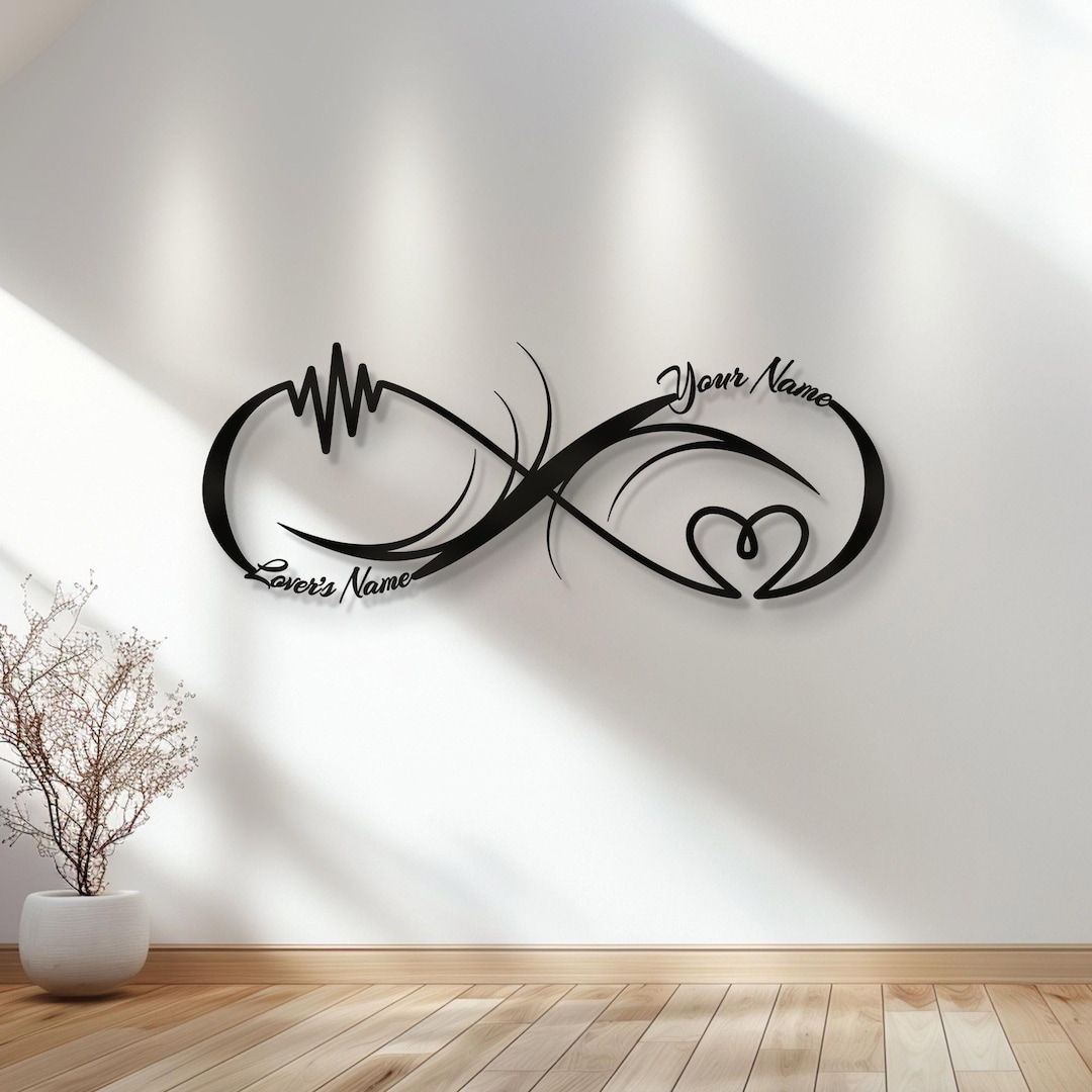 Metal Infinity Love Wall Decor,infinity Love Metal Wall Art, Metal ...