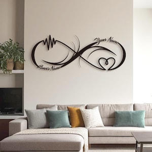 Metal Infinity Love Wall Decor,infinity Love Metal Wall Art, Metal ...