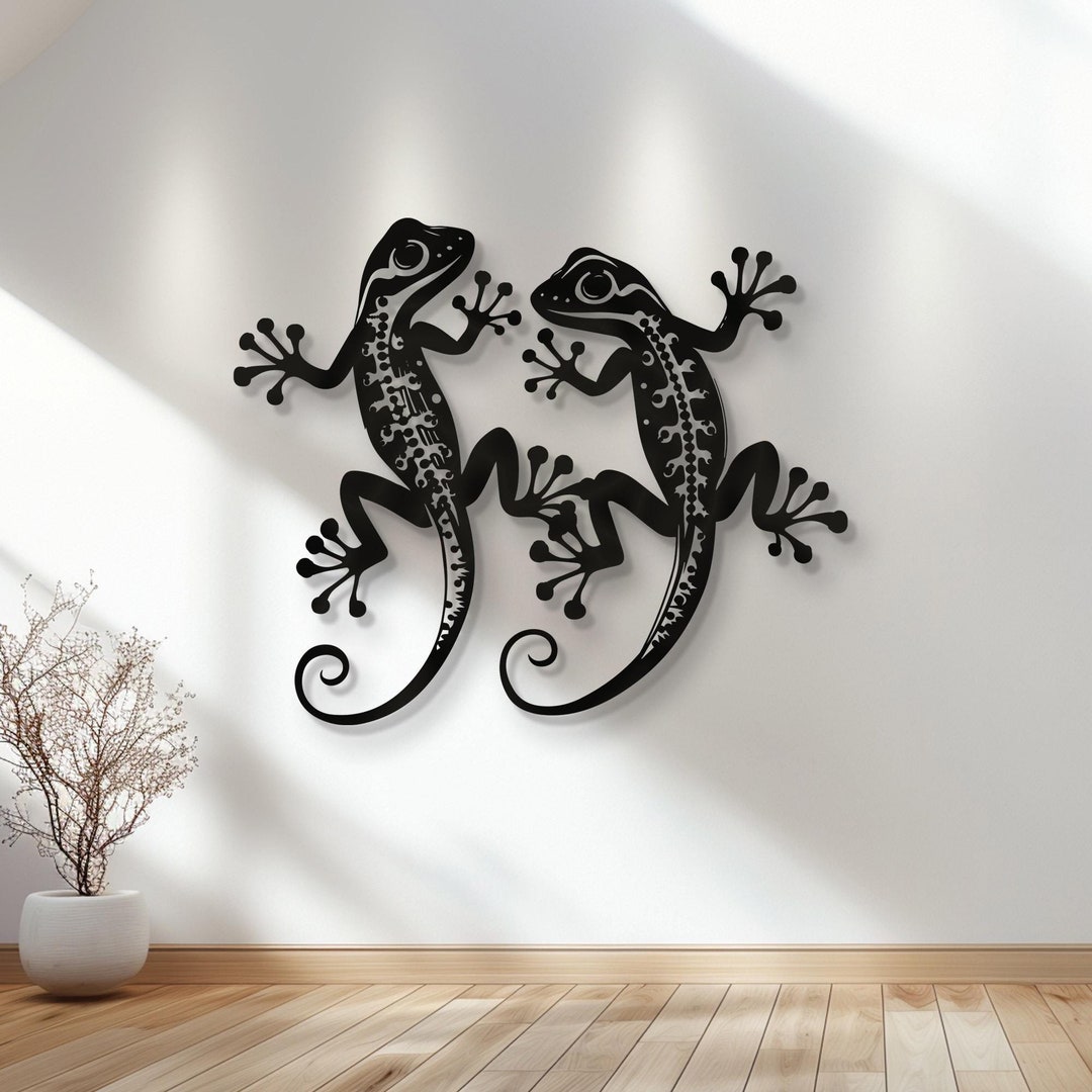 Metal Gecko Decor,gecko Metal Wall Decor,gecko Metal Art, Metal Gecko ...