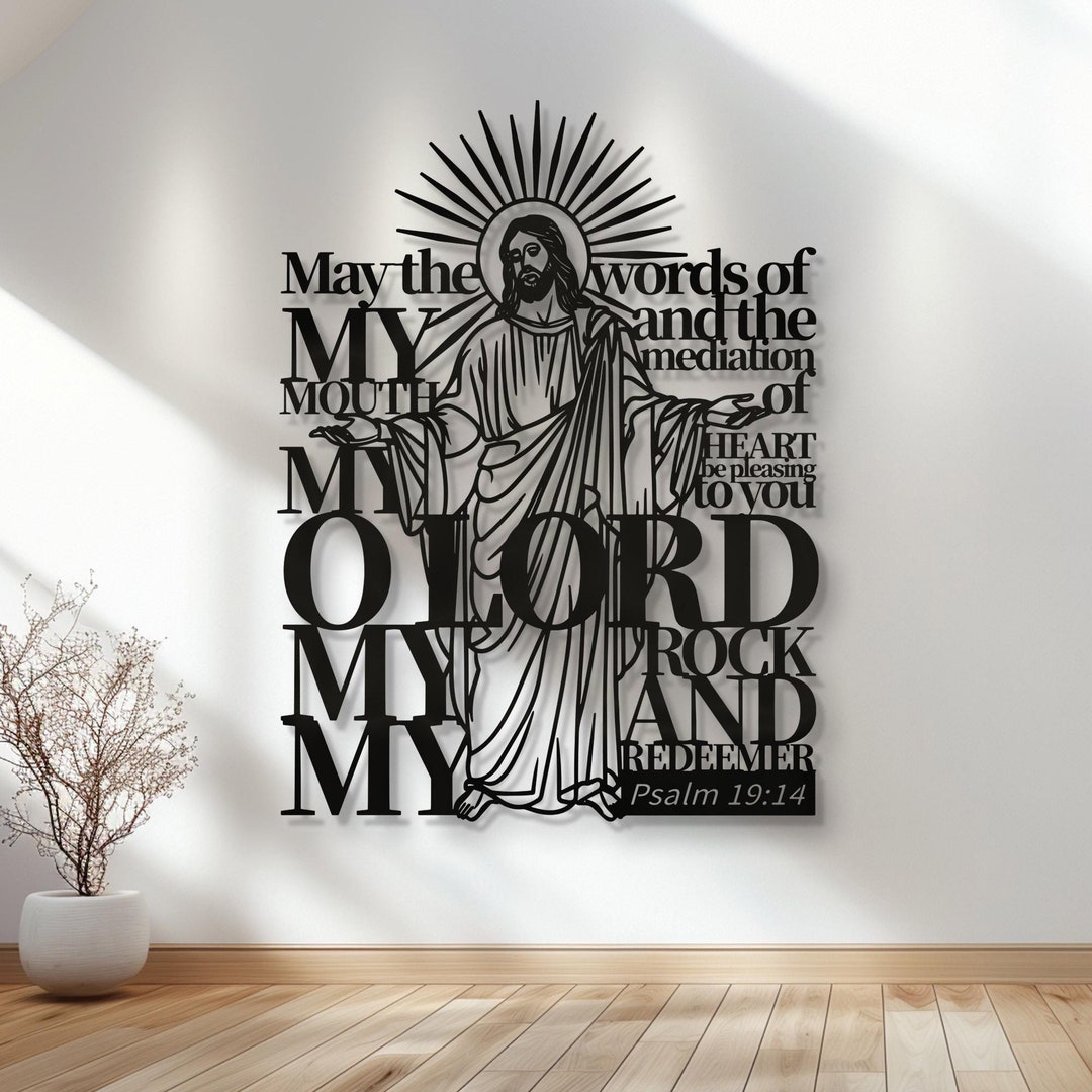 Christian Metal Wall Decor,jesus Wall Decor,metal Bible Verse,metal ...